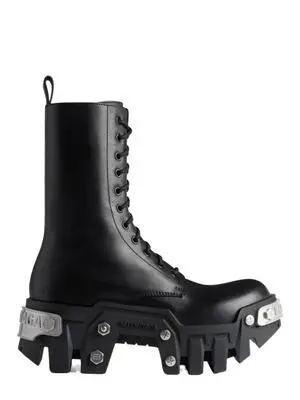 BALENCIAGA Balenciaga Bulldozer Round Toe Platform Boots
