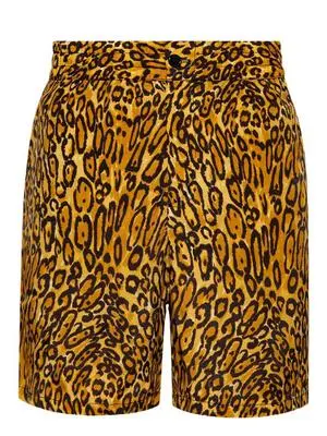 Moschino Animal Print Shorts - Brown