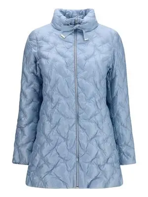 HERNO Herno Quilted Midi Down Jacket With Drawstring Collar