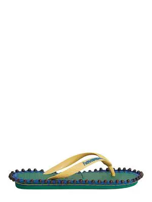 Tresse Tressé X Havaianas Avaia Wood-beaded Rubber Sandals - Multi