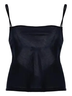 LESET Daniel Square-neck Tank Top - Navy