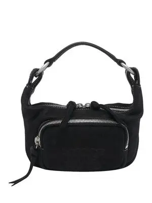 MARGESHERWOOD Mini Matelassé Leather Hobo Bag With Double Zip Closure - Black