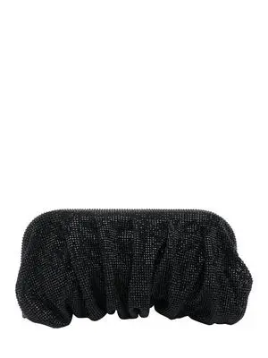 Benedetta Bruzziches Venus La Grande Crystal Mesh Clutch - Black