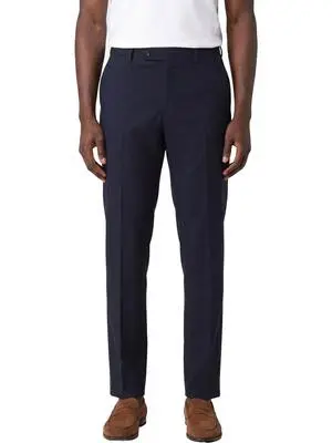 PT TORINO Slim Fit Tailored Virgin Wool Trousers - Blue