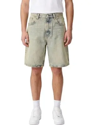 SUNFLOWER 5-pocket Cotton Denim Knee-length Shorts - Dust