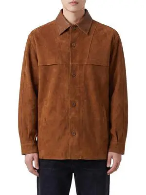 SUNFLOWER Suede Shirt Jacket - Camel