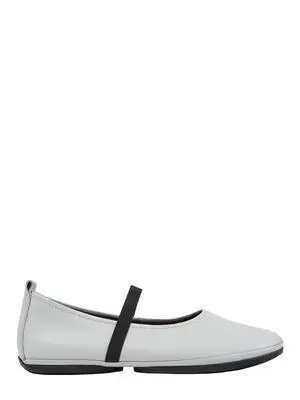Camper Right Nina Mary Janes In Smooth Calfskin - Grey