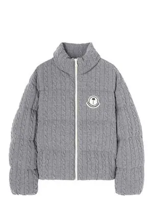 Moncler X Palm Angels Wool Down Jacket - Grey