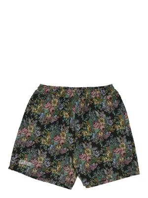 PLEASURES Floral Woven Shorts - Black