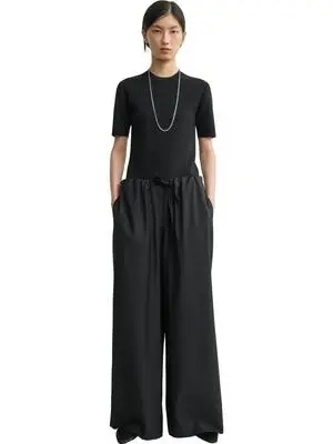 TOTEME Drawstring Dinner Trousers - Black