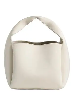 TOTEME Petite Satin Bucket Bag - Ecru