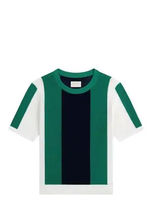 Aimé Leon Dore Striped Mesh Knit Tee - Multicolor