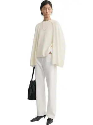 TOTEME Crew Cape Knit - Ecru