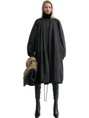 TOTEME Gathered Parachute Coat - Black
