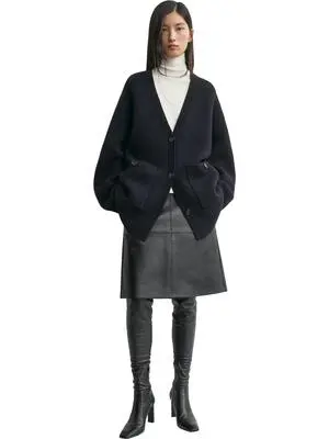 TOTEME Longline Cardigan - Navy