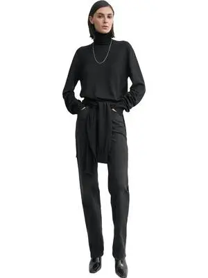 TOTEME Double-sleeve Turtleneck - Black