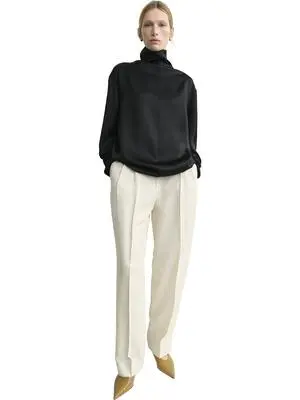 TOTEME Slouch-neck Blouse - Black