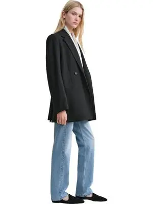 TOTEME Double-breasted Blazer - Black