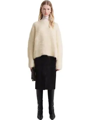 TOTÊME TOTEME Alpaca-Blend Boxy Knit Sweater