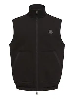 Moncler Reversible Zip-up Vest - Black
