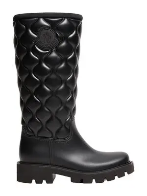 Moncler Kickstream High Rain Boots - Black