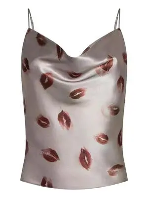 L'Agence Calista Print Blouse - Neutrals
