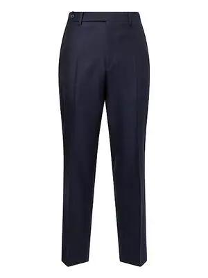 Corneliani Straight-leg Wool Trousers - Navy