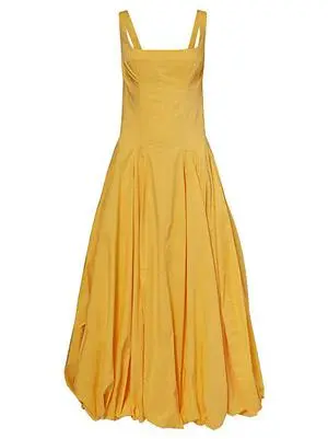Simkhai Hally Bubble-hem Midi Dress - Mango