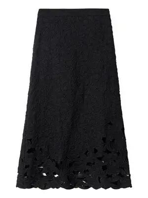 Isabel Marant Étoile Embroidered Ramie Skirt - Black