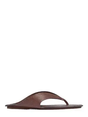 Gucci Thong Sandal With Interlocking G - Brown