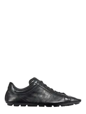Gucci Lace-up Driver Leather Shoes - Black
