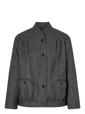 BLAZÉ MILANO Coiba Virgin Wool-blend Jacket - Gray