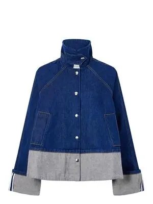 Brandon Maxwell The Wells Denim Jacket - Blue