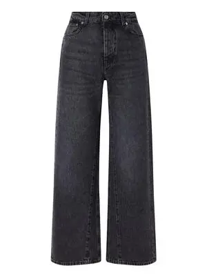 Our Legacy Treble Cut High-rise Wide-leg Jeans - Gray
