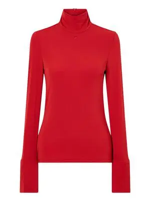 COURREGES COURREGES Jersey Rollneck Top