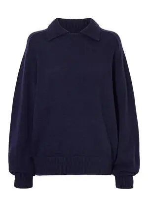 Khaite Jackson Wool And Cashmere Sweater - Blue