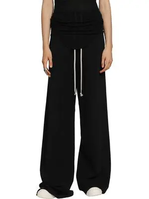 Rick Owens Tower Drawstring Bias Pants - Black