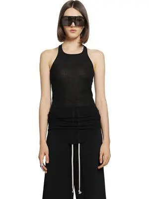 Rick Owens Ribbed Tank - Black