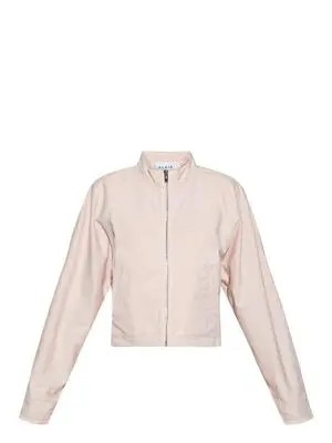 Alaïa Cotton Zip-up Jacket - Pink