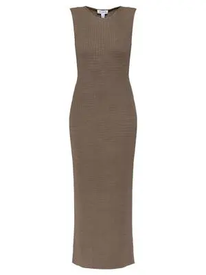 Alaïa Sleeveless Pencil Dress - Brown