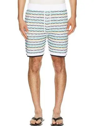 Casablanca Tuck Stitch Shorts - Multi