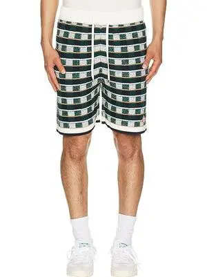 Casablanca Mosaic Knit Shorts - Multi