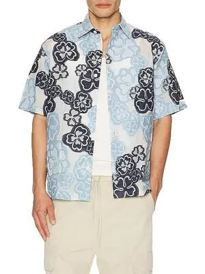 Nn07 Freddy Short Sleeve Shirt 50075 - Blue Multi