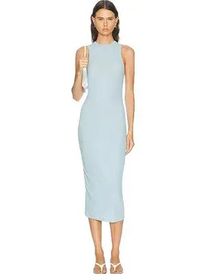 Wardrobe.NYC Ribbed Racer Dress - Cloud