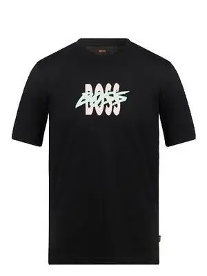 BOSS T-shirt Size Cotton - Black