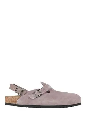 BIRKENSTOCK Leather Clogs With Buckle Detail - Purple