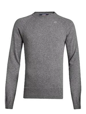 K-WAY Chocolate Polyamide, Wool, Viscose, And Cashmere Sweater - Grey