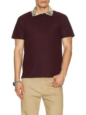 Burberry Evan Polo In Red - Vineyard Red