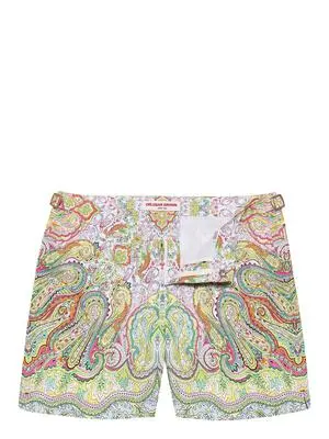Orlebar Brown Mid-length Classic Fit Swim Shorts With Fairground Print - Multi/pink