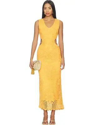 Simkhai Crochet Midi Dress - Mango
